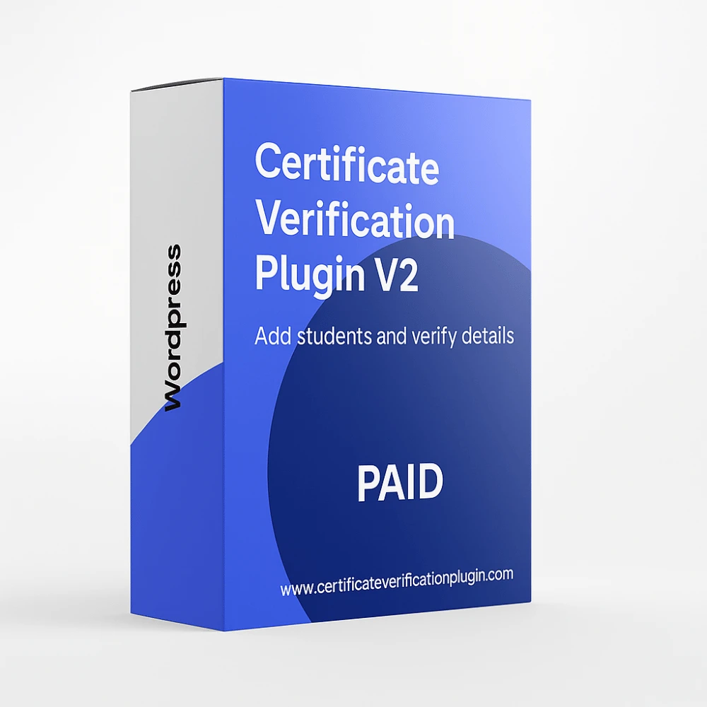 Download Plugin - Student Certificate verification Plugin
